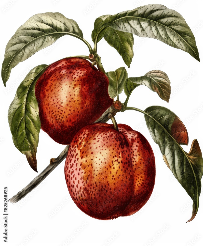 3D Illustrate of Velvet Apple (Mabolo): A round, velvety-skinned fruit ...