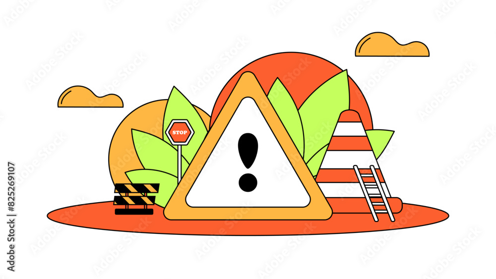 Occupational Safety and Health Administration. Labor Protection. Vector ...