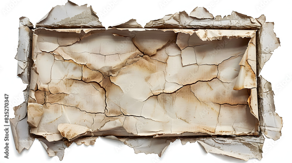 Ripped paper border frame png on diy isolated on white background ...