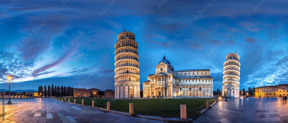 The Leaning Tower of Pisa is a freestanding bell tower located in the ...