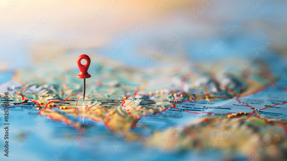 Geospatial analysis for location-based insights isolated on white ...