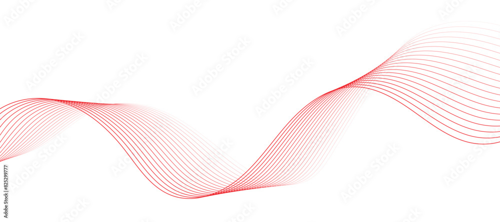 Abstract red waves vector illustration Modern background design Design ...