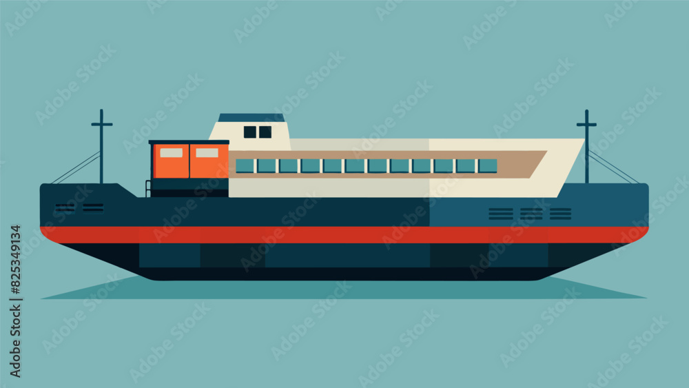 Despite its utilitarian purpose the barges sleek design and size make ...