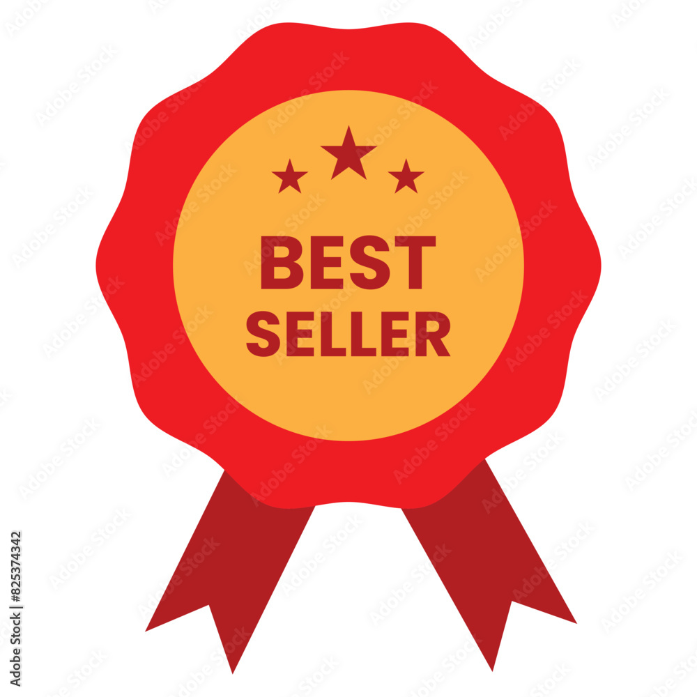 Badge vector icon isolated on white background. Medal award icon vector ...