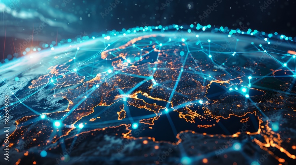 5G mobile telecommunication network in Europe for high speed wireless ...