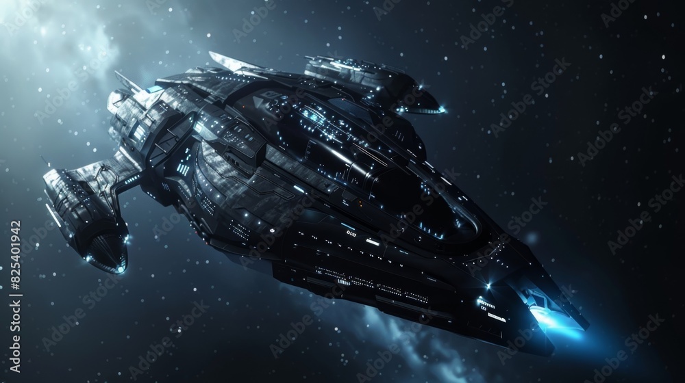 The detectives trusty spaceship outfitted with stateoftheart technology ...