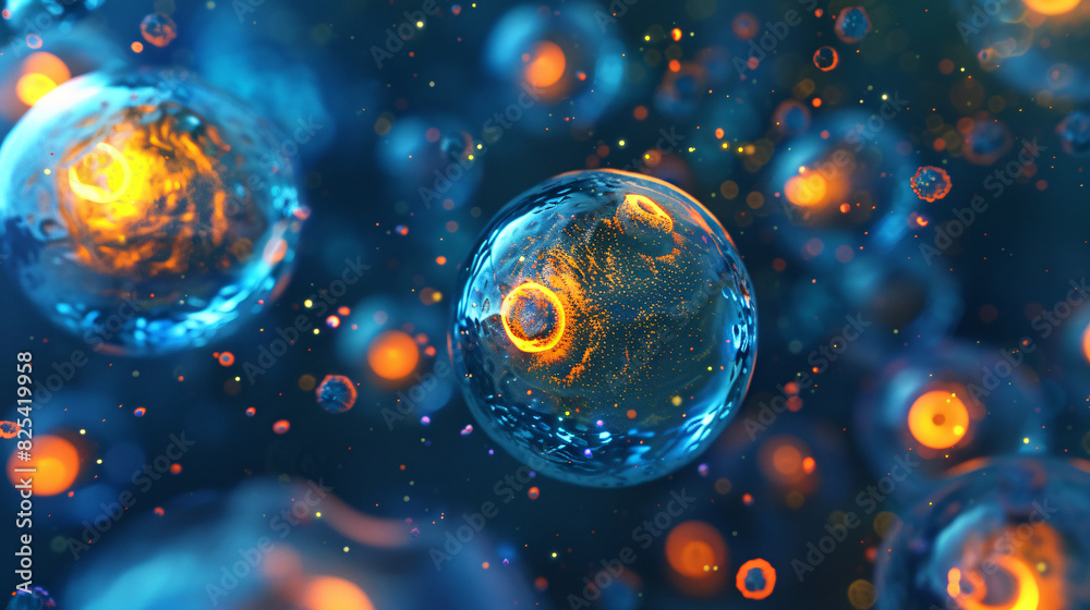 Cell division is clearly visible under the microscope,showing the ...