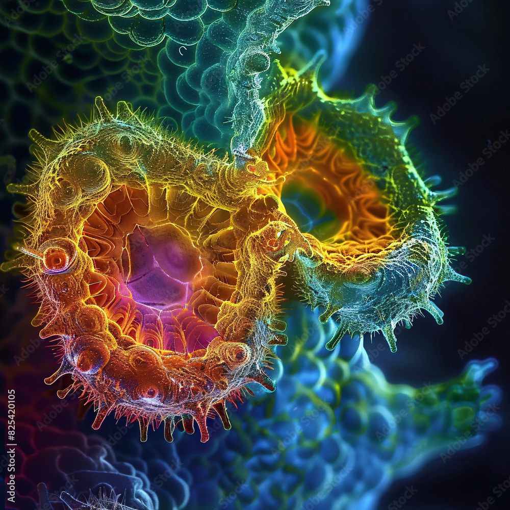 Cell division is clearly visible under the microscope,showing the ...