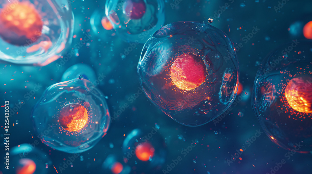 Cell division is clearly visible under the microscope,showing the ...