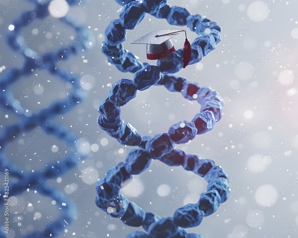 Genetic Research and Healthcare Advancements Symbolized by DNA Strand ...