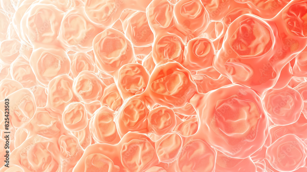 Skin cells undergo a process of exfoliation, shedding dead cells to ...