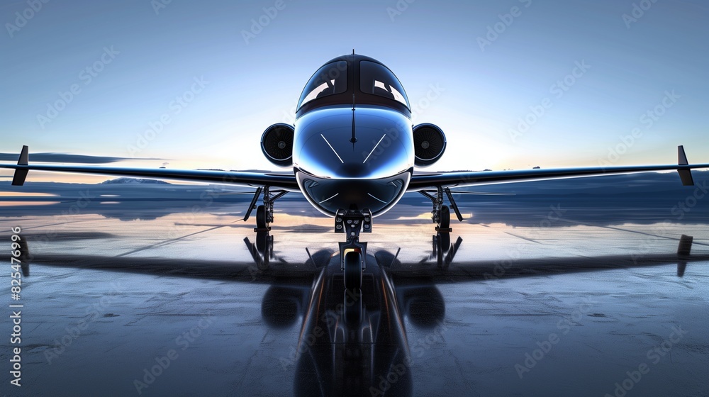Sleek aerospace industry design featuring steel-blue aircraft, with ...