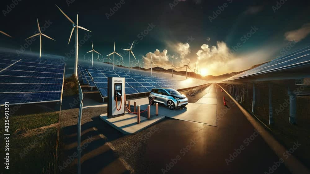 Renewable Energy Hub: Electric Vehicles Charging at a Solar and Wind ...