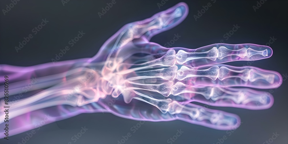Visual Representation of Skeletal Issues in Inflamed Human Hand Joints ...