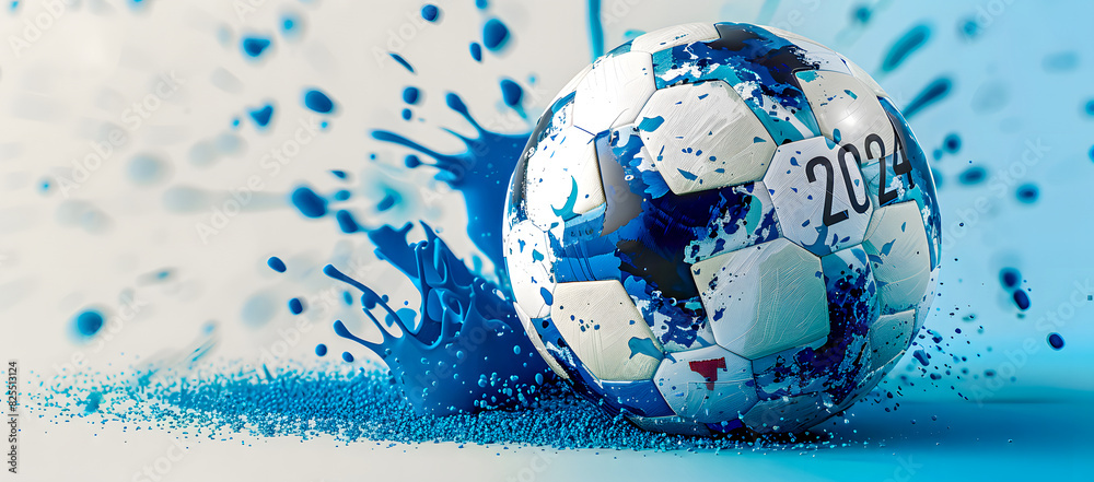 Vibrant Celebration of Euro 2024 Dynamic Artistic Representation of ...