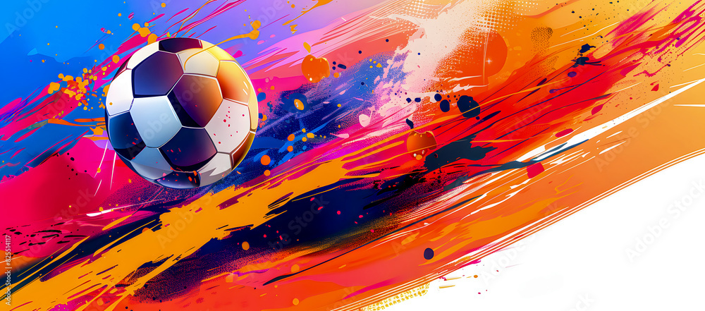 Vibrant Celebration of Euro 2024 Dynamic Artistic Representation of ...