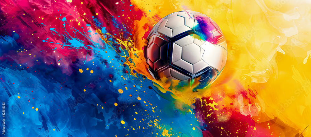 ภาพประกอบสต็อก Vibrant Celebration of Euro 2024 Dynamic Artistic ...