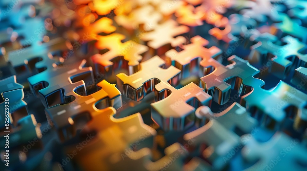 An image of a puzzlelike structure with each piece representing a ...