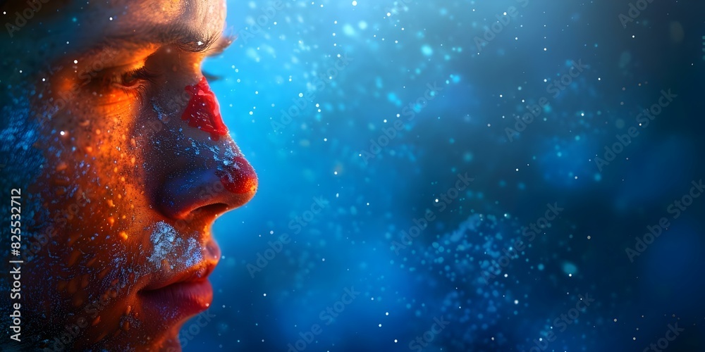 Person with Lyme Disease rash and flulike symptoms highlighted on skin ...