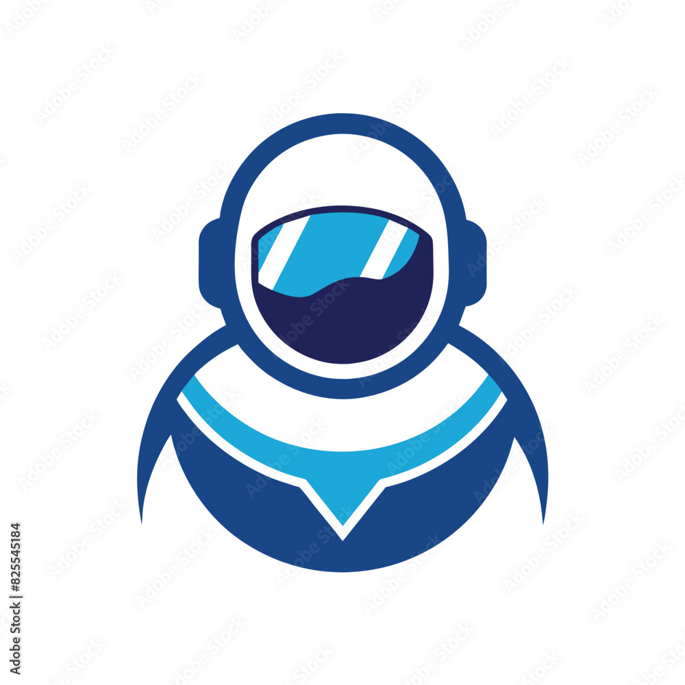 Tech Logo vector art illustration with a astronaut icon logo Stock ...