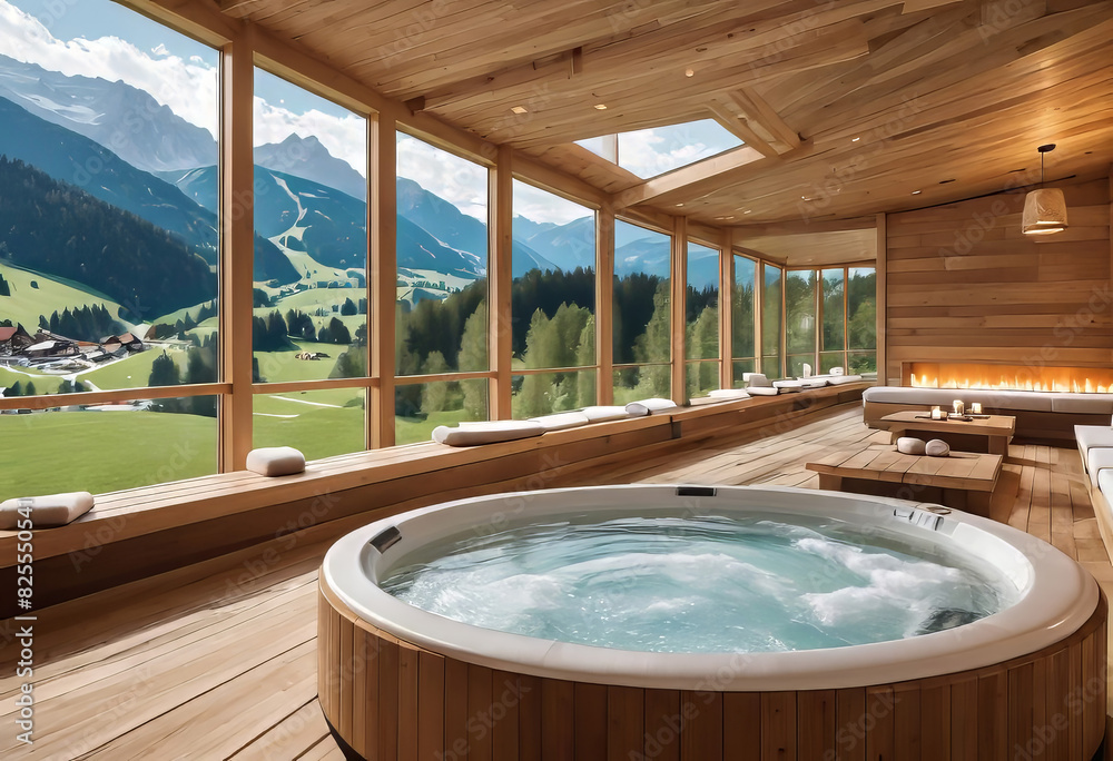 authentic thermal resort located in the picturesque mountains ...