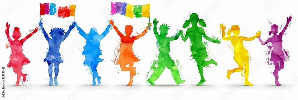 Global unity, athletes representing cultural diversity competing ...