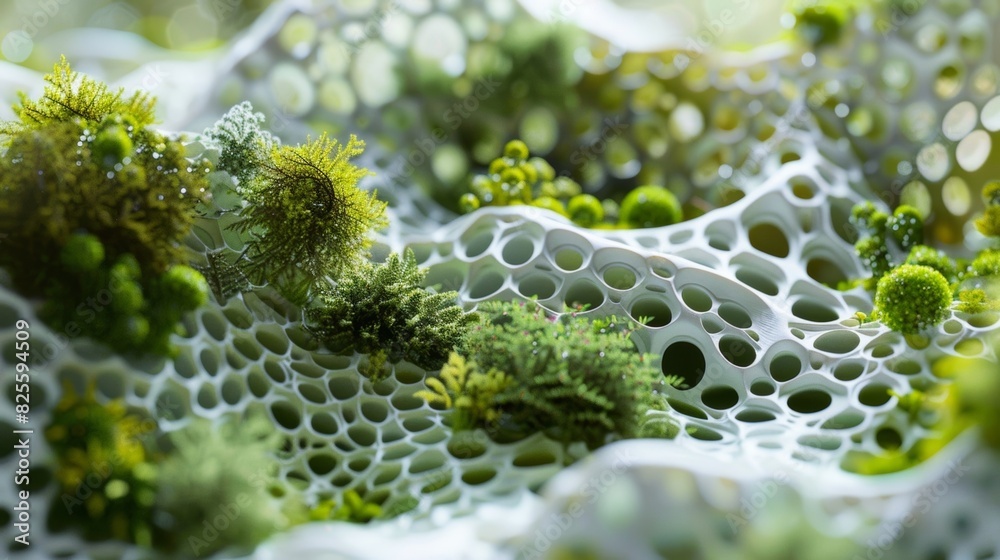 Photo & Art Print Sculpted bushes and plants create the illusion of ...