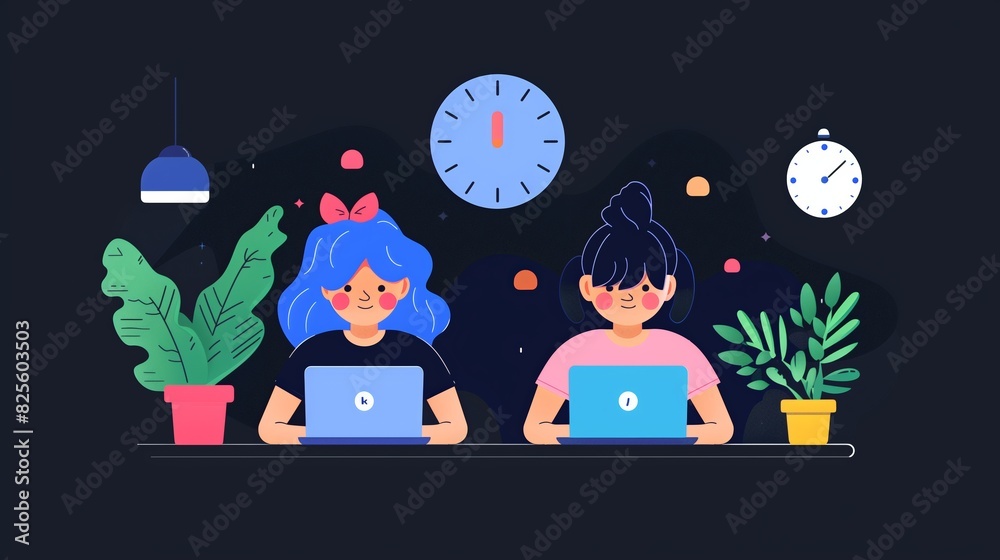 Asynchronous work. Remote workplace. Flexibility at agile workplace ...