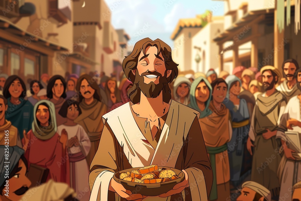 Experience the dramatic transformation in this cartoon illustration as ...