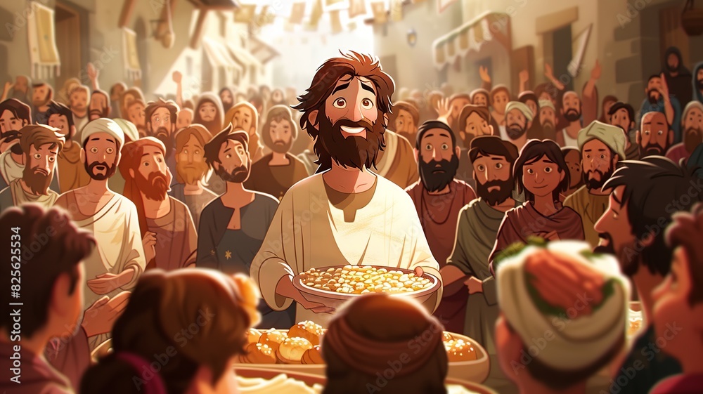 Experience the dramatic transformation in this cartoon illustration as ...