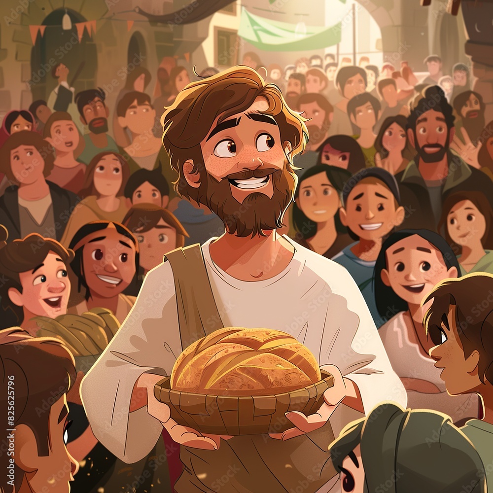 Experience the dramatic transformation in this cartoon illustration as ...