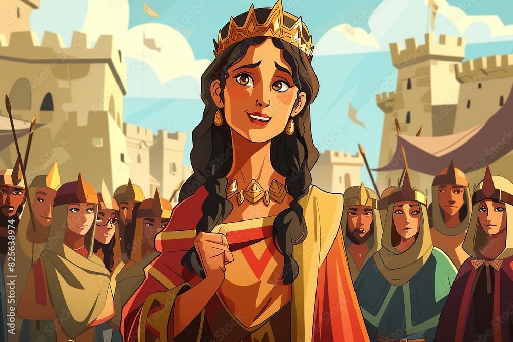 Experience the heartwarming cartoon where Queen Esther rallies her ...