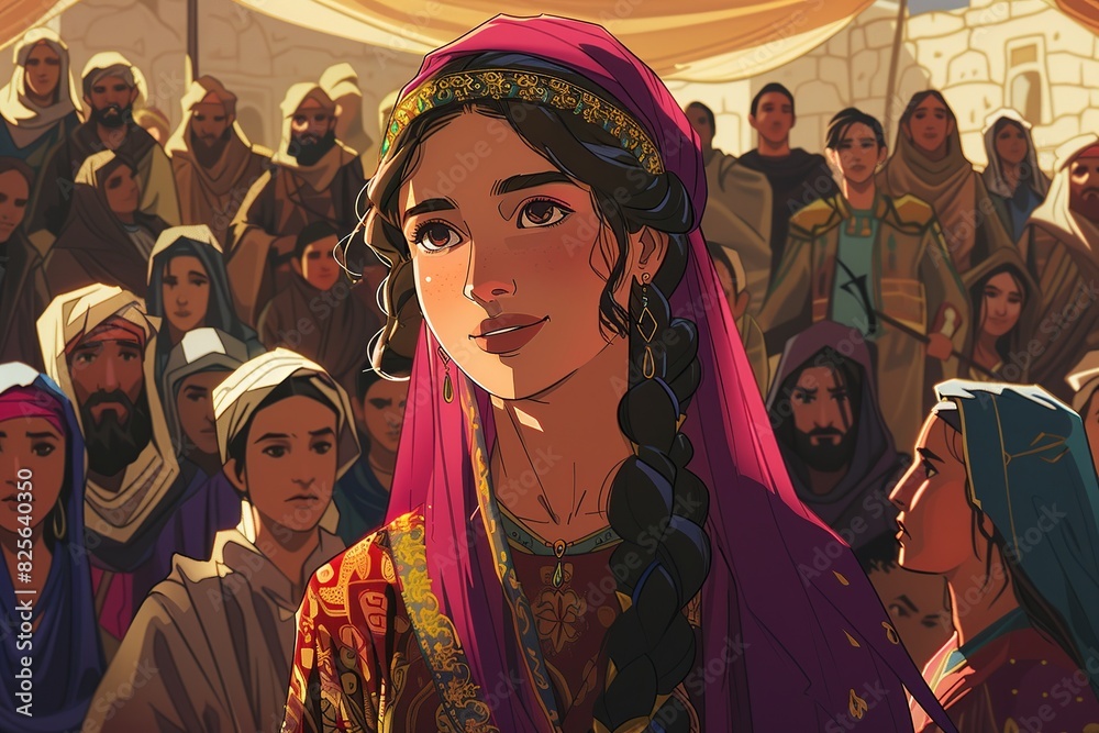 Experience the heartwarming cartoon where Queen Esther rallies her ...