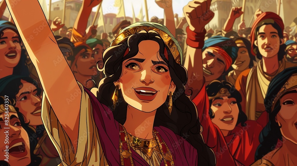 Experience the heartwarming cartoon where Queen Esther rallies her ...