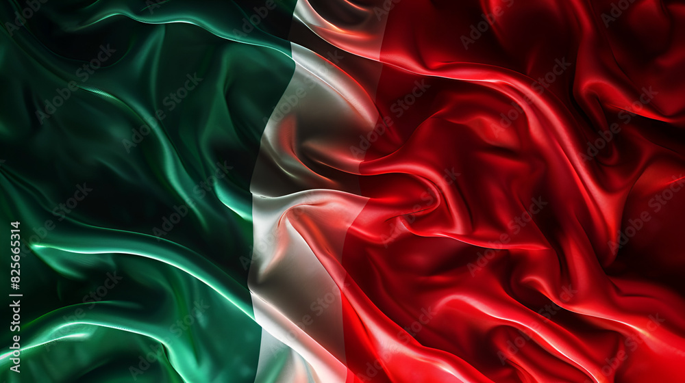 fondo de la bandera de mexico hecha con tela ondeandose bandera en ...
