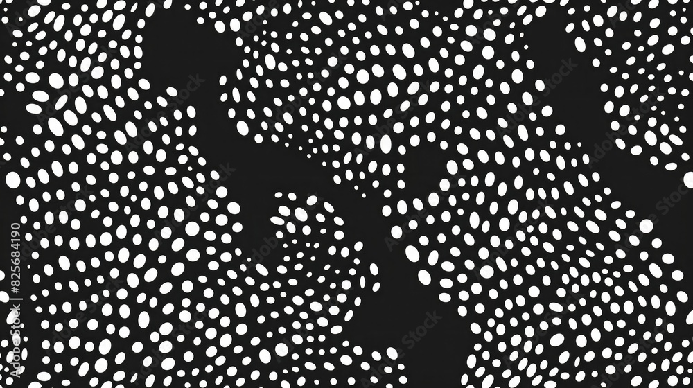 seamless hand drawn small dense polkadot animal spots pattern in white ...