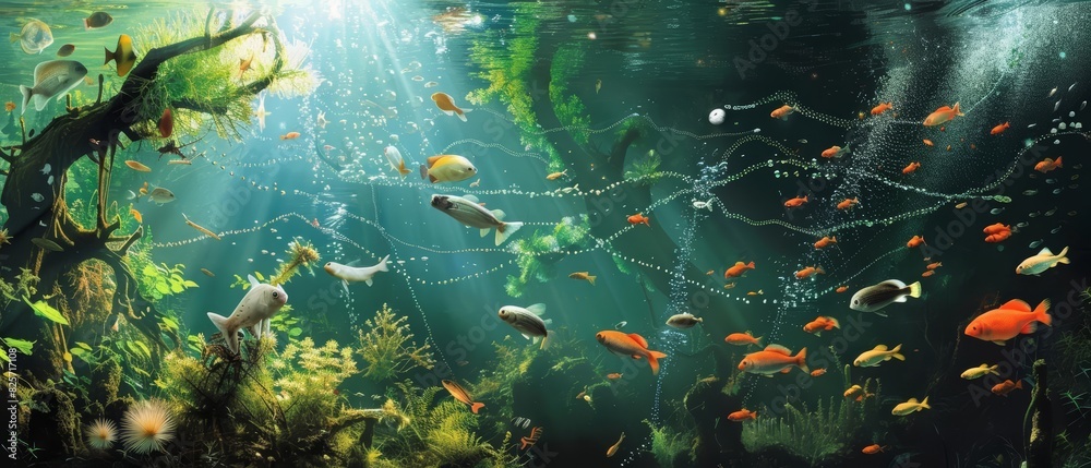 Energy transfer in ecosystems occurs through food chains and food webs ...