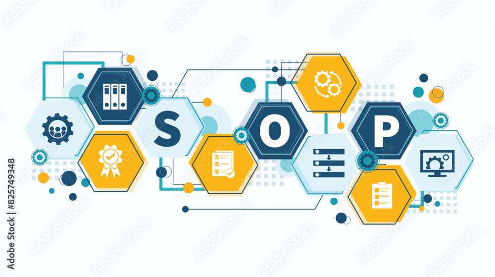 Standard Operating Procedure - SOP business concept. Instructions to ...