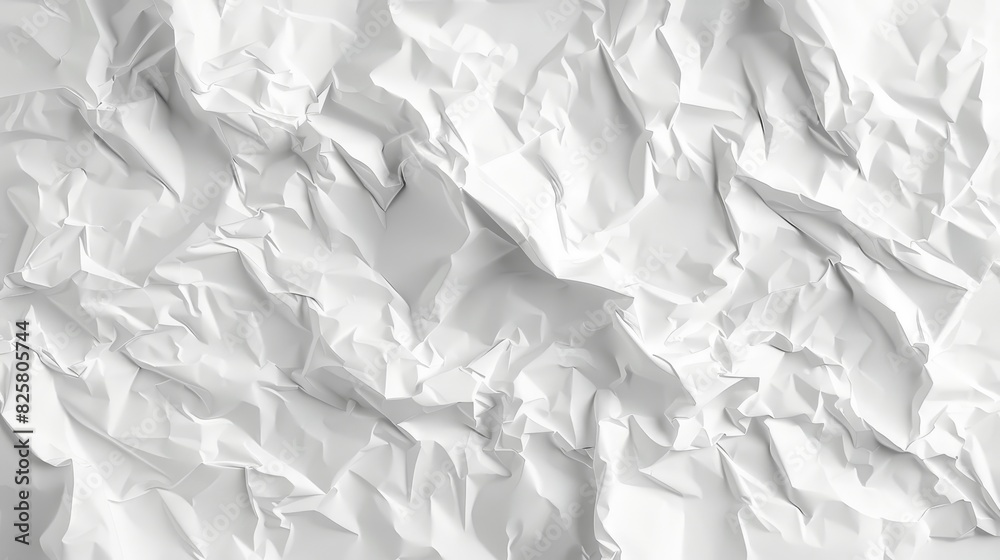 White Paper Texture background overlay effect on transparent. Crumpled ...