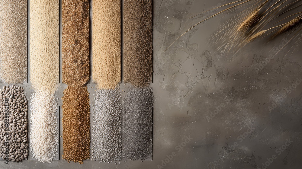 a grain texture on a muted gray background. the subdued color palette ...