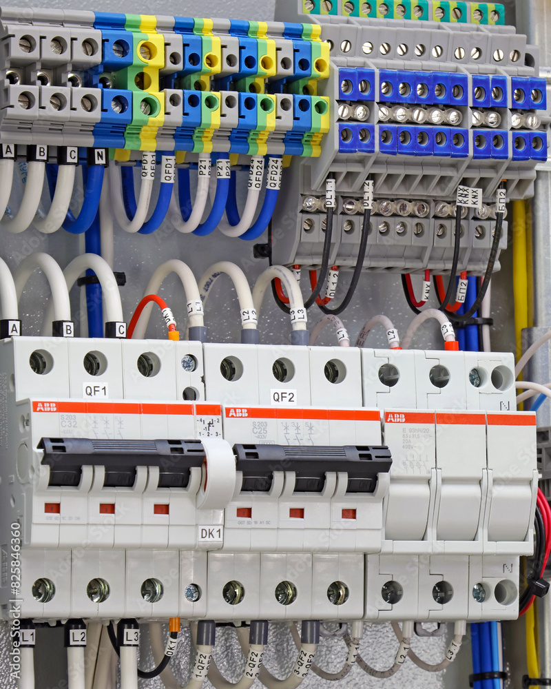 Foto de ABB electric circuit breakers for protection of electrical ...