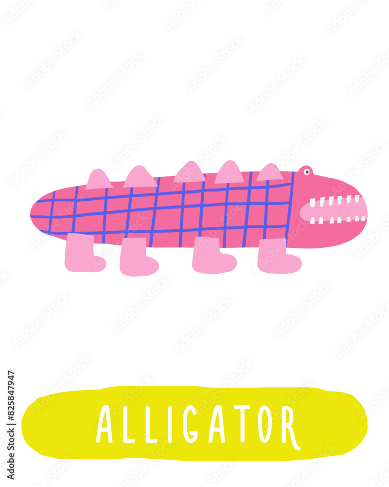 Vetor de Learn jungle forest flashcard. Learning English words for kids ...