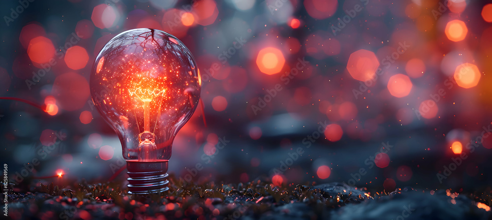 An energetic creative brainstorming session with idea bubbles and mind ...