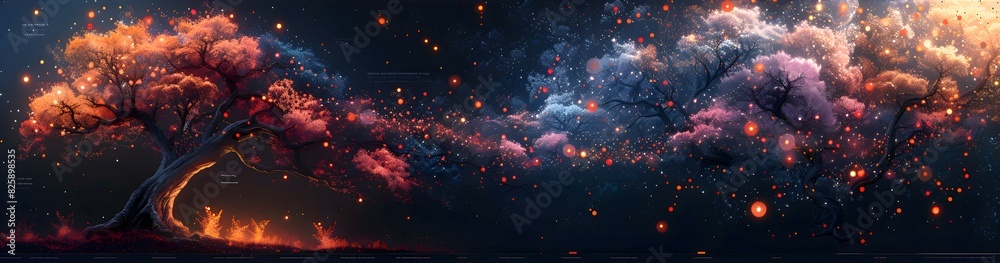 An intuitive tree diagram showcasing hierarchical structures, with ...