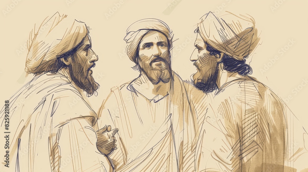 Biblical Illustration of Jesus' Miracle Healing the Withered Hand, Emphasizing His Mercy and ...