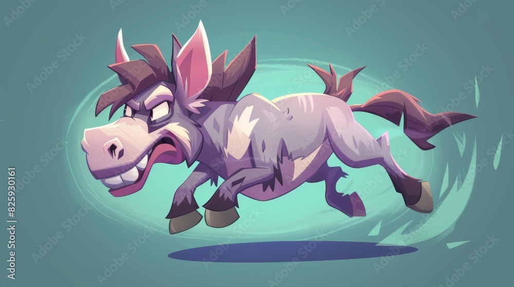 In one layer, you can see the angry donkey kick. Modern clip art ...