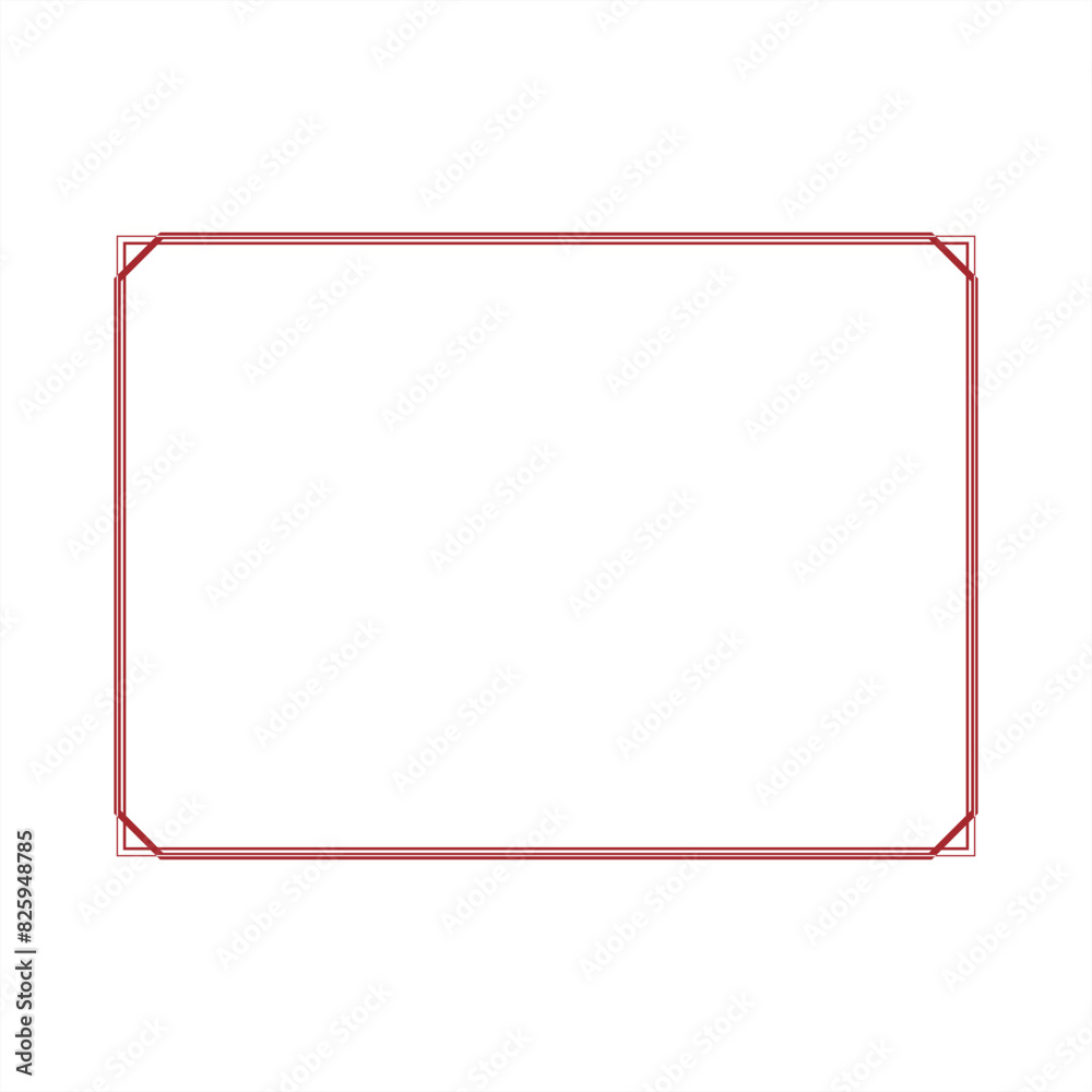 red border frame vector.eps Stock Vector | Adobe Stock