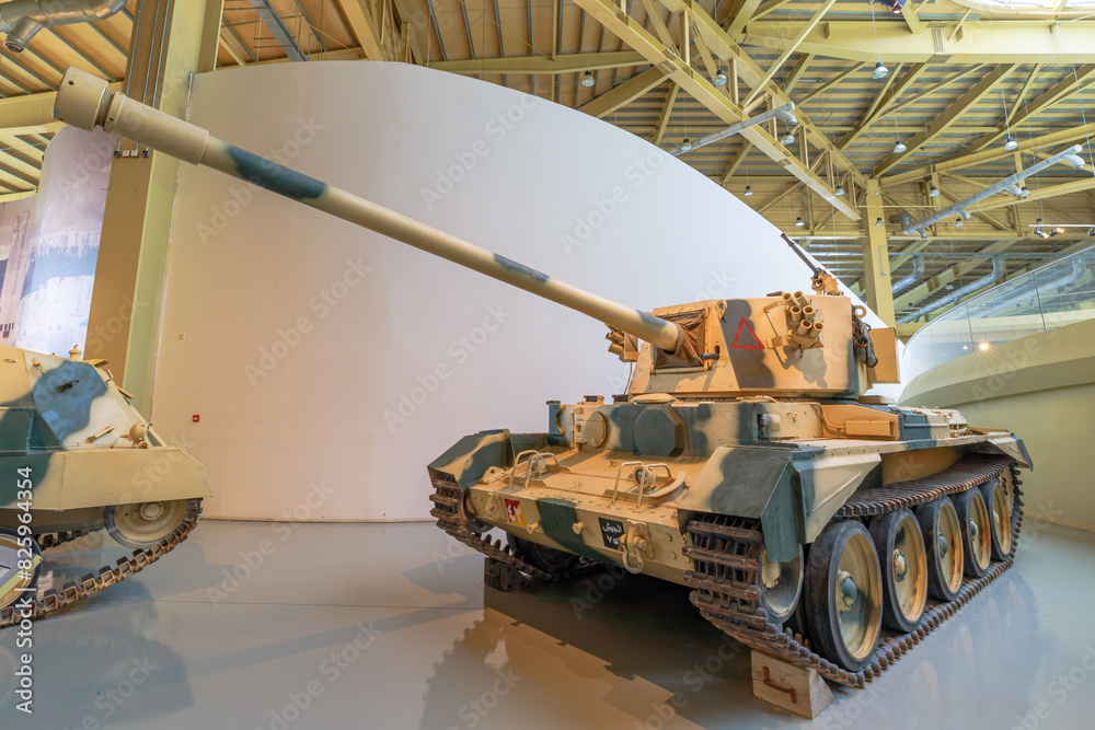 Royal Tank Museum, Amman, Jordan - May 4, 2024: Vintage British ...