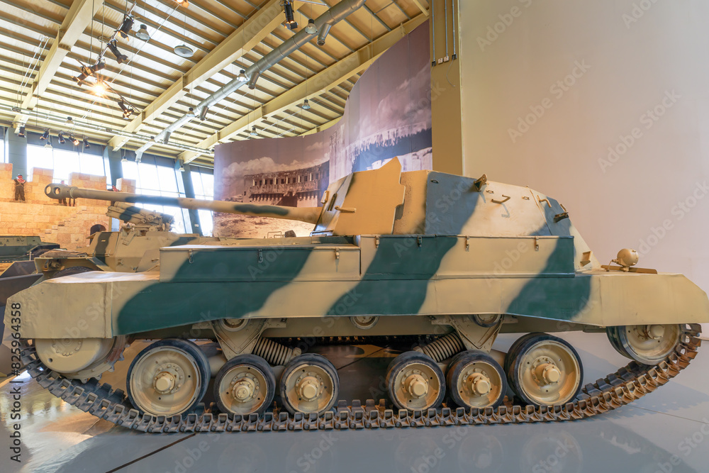 Royal Tank Museum, Amman, Jordan - May 4, 2024: British Valentine ...