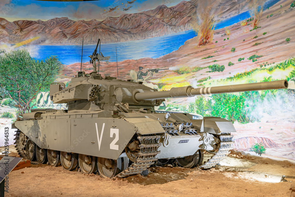 Royal Tank Museum, Amman, Jordan - May 4, 2024: Historic British ...